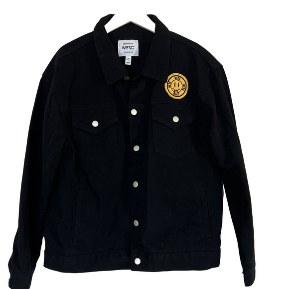 Wesc | Jackets & Coats | Conspiracy By Wesc Black Denim Jean Jacket ...